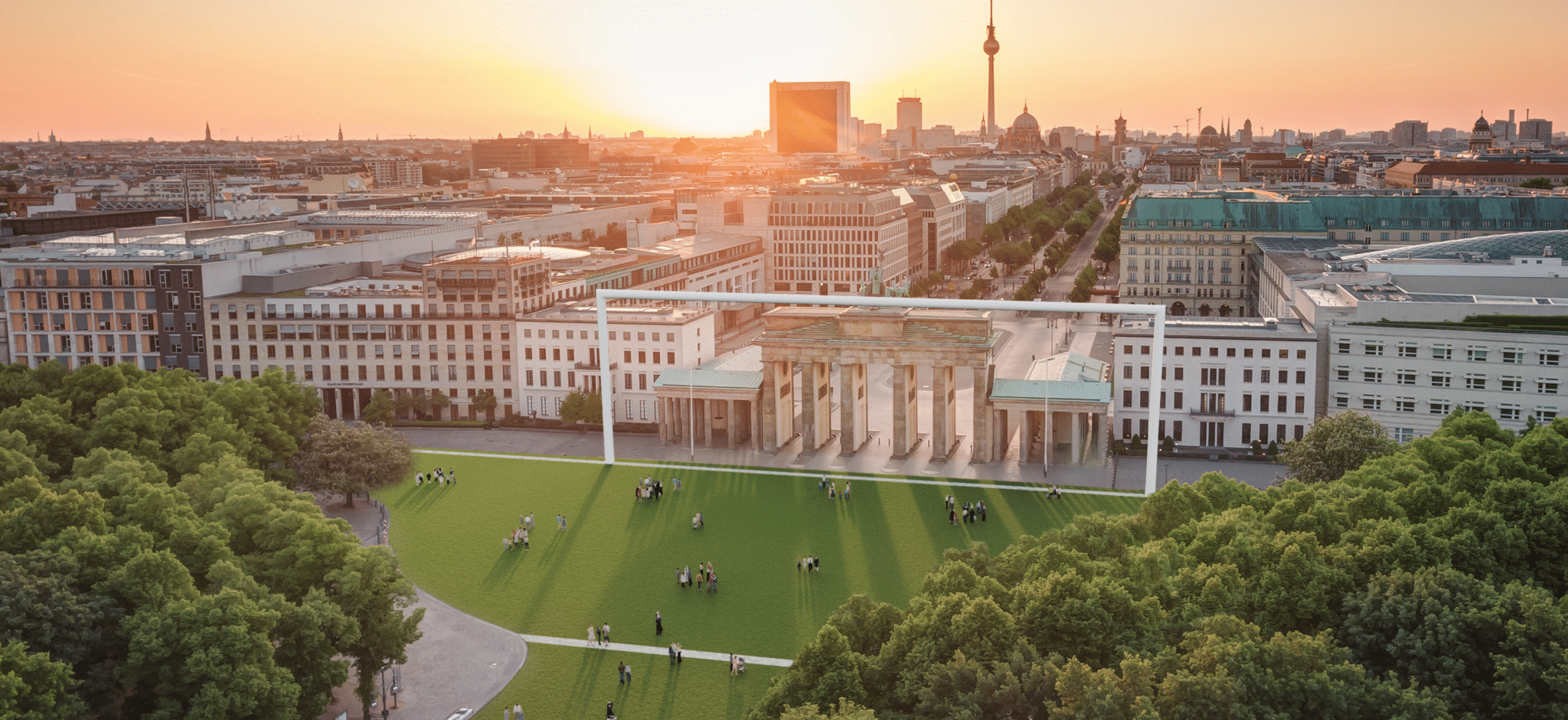 EM 2024 Public Viewing am Brandenburger Tor in Berlin - Die Fußball EM 2024